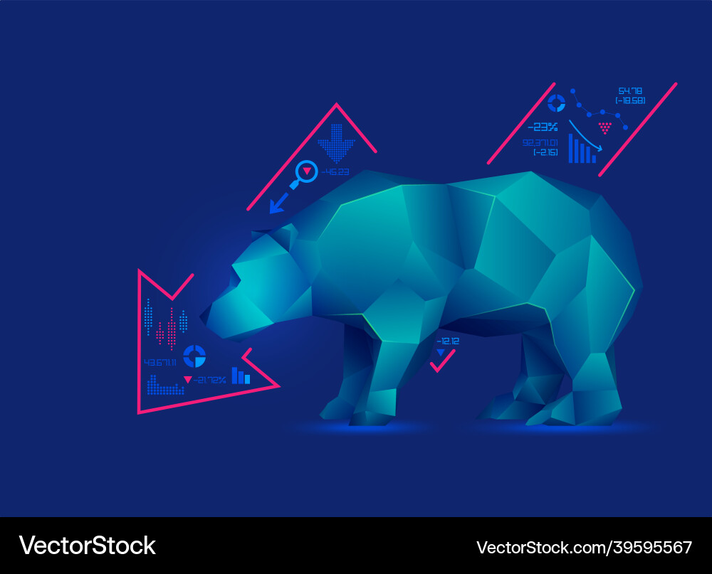 Polybear Royalty Free Vector Image - VectorStock