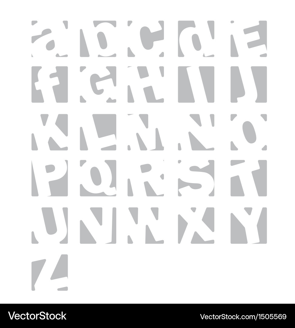 Alphabet letters Royalty Free Vector Image - VectorStock