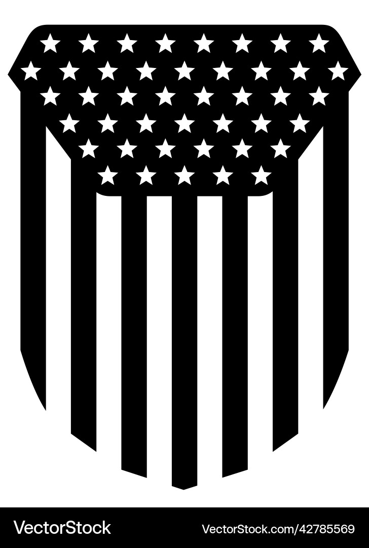 American flag pocket Royalty Free Vector Image