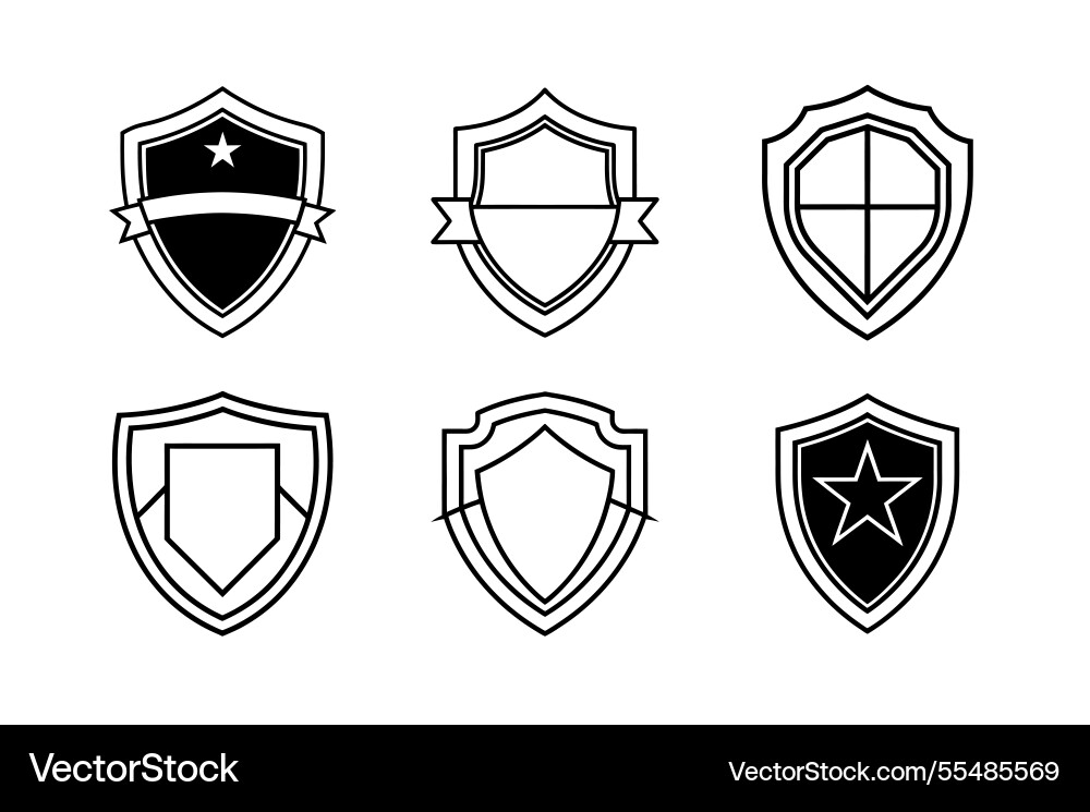 Artistic emblems ornament elements for branding Vector Image