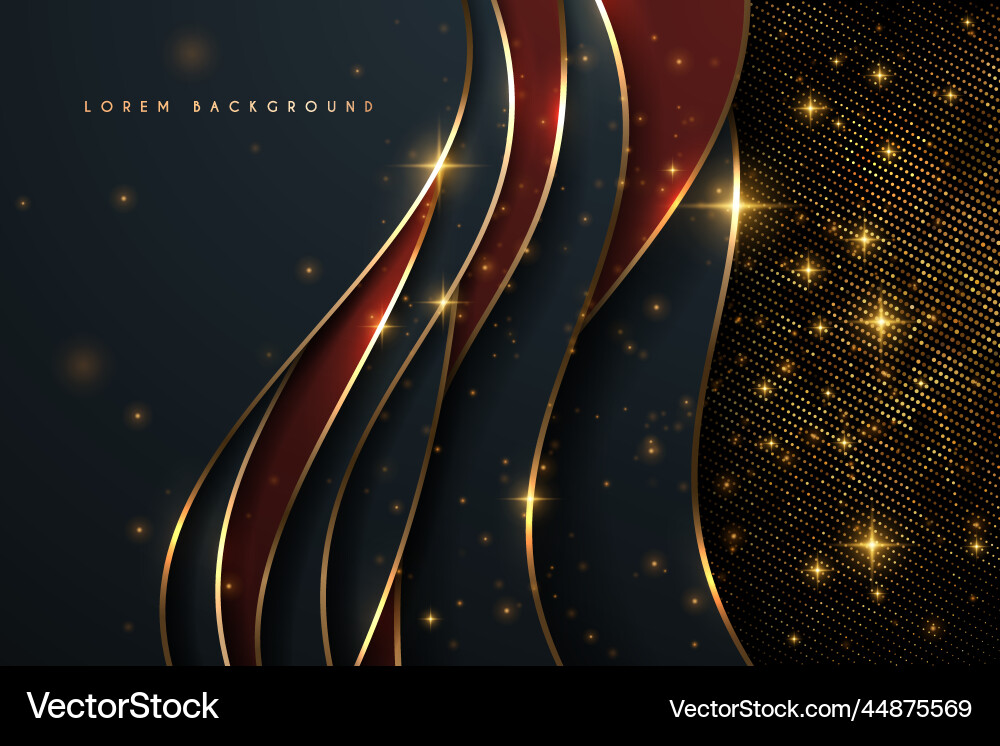 Luxury Gold Line Background Royalty Free Vector Image