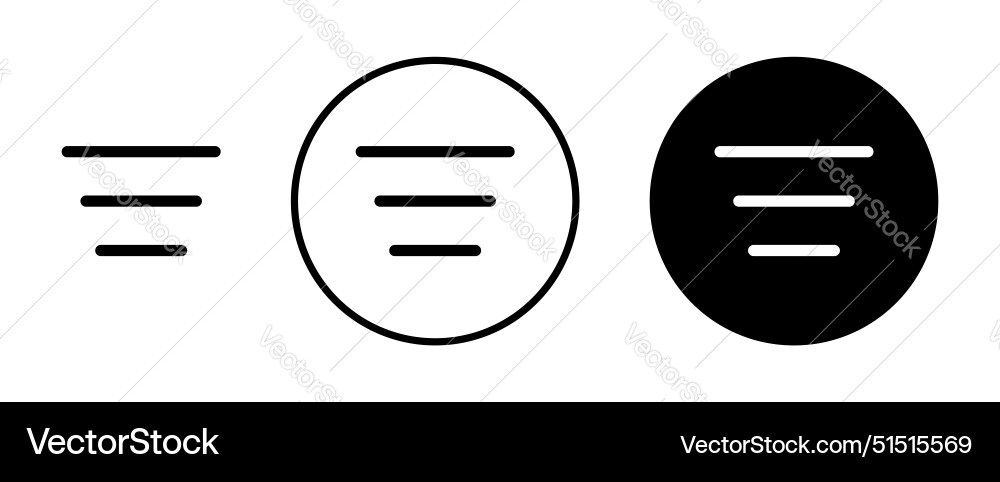 Menu icon Royalty Free Vector Image - VectorStock