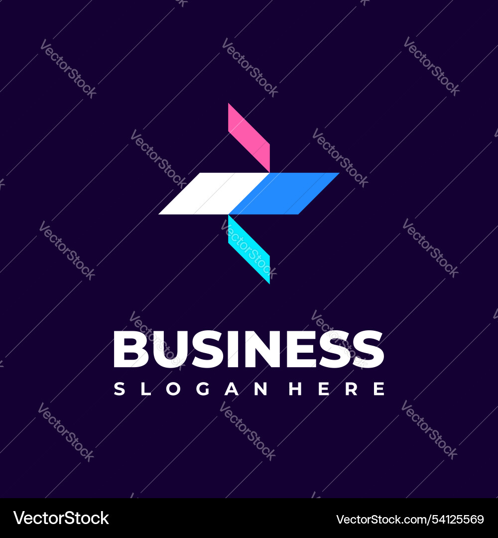 Simple modern star logo designs template elegant Vector Image