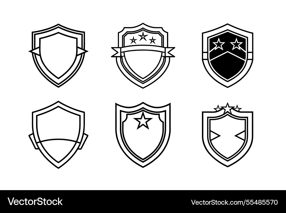 Artistic emblems ornament elements for branding Vector Image