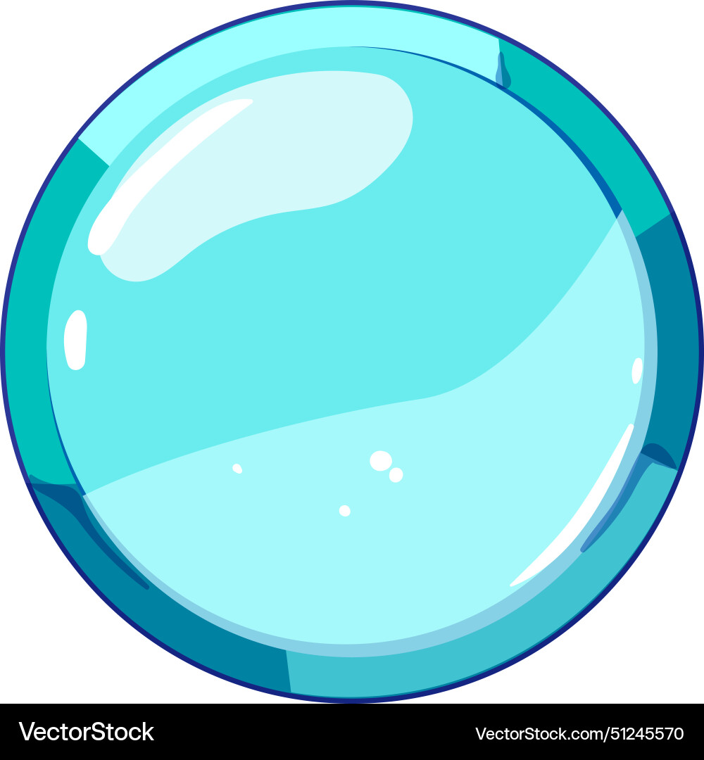 Banner round game button cartoon Royalty Free Vector Image