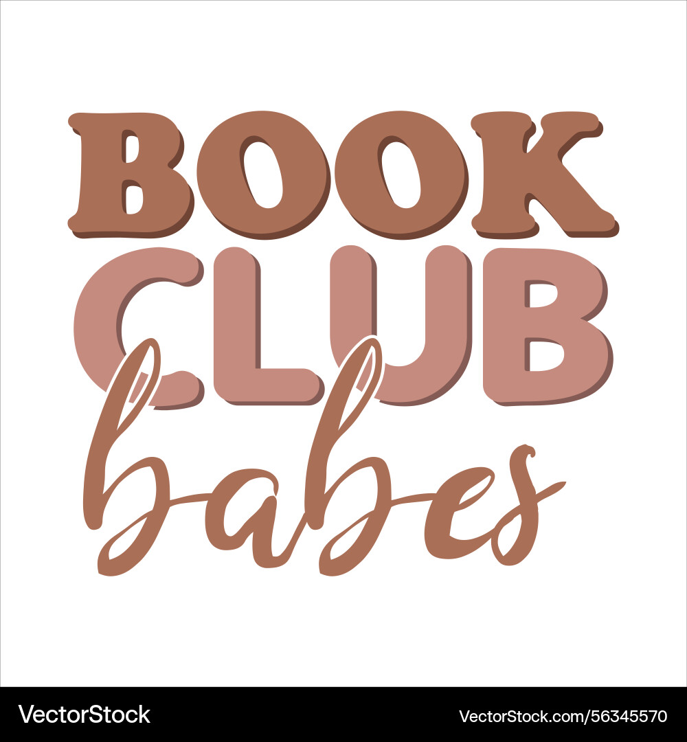 Book club babes Royalty Free Vector Image - VectorStock