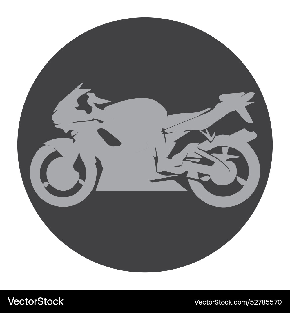 Motorbike icon symbol Royalty Free Vector Image