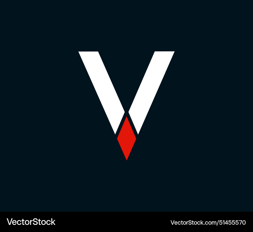 V letter logo and alphabet design Royalty Free Vector Image
