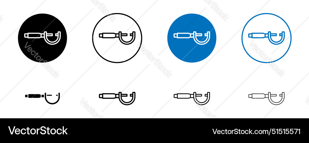 Micrometer icon Royalty Free Vector Image - VectorStock