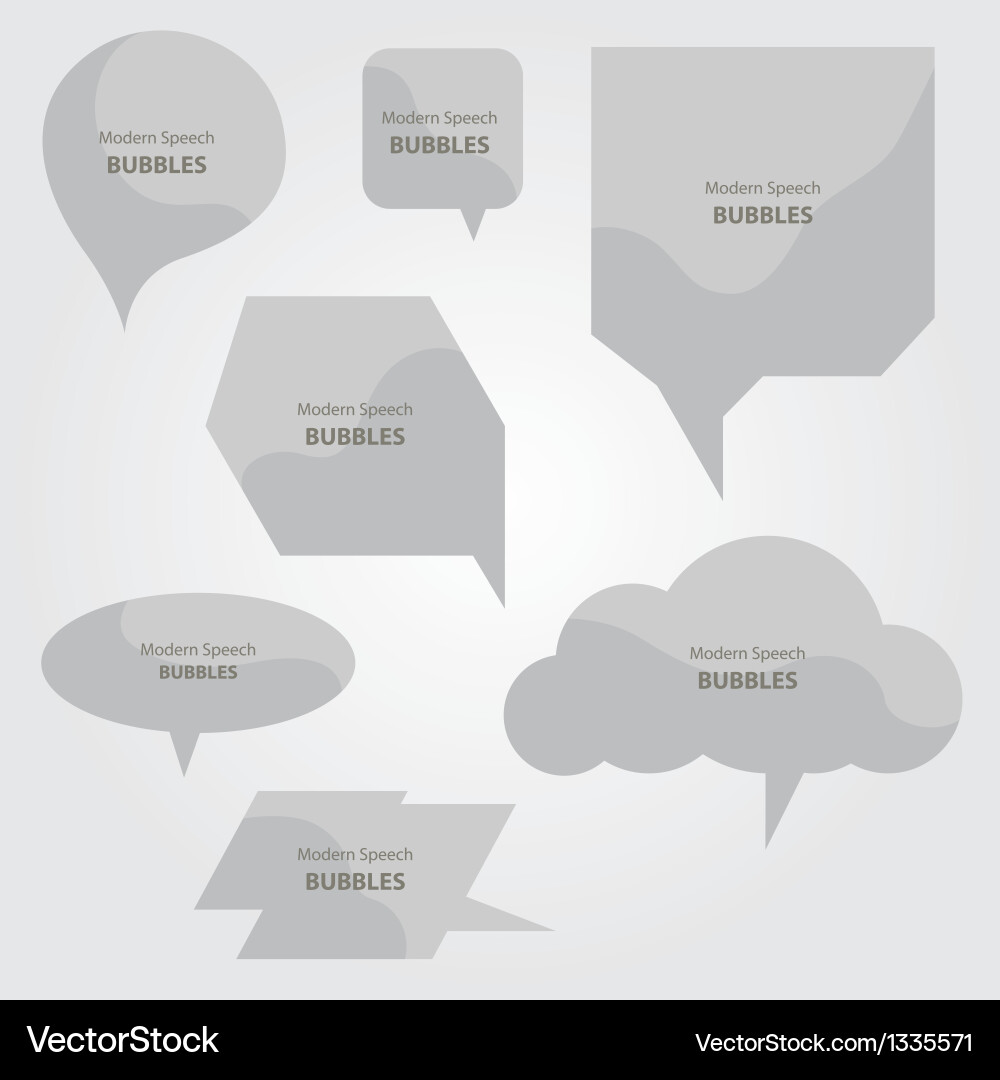 Modern speech bubbles Royalty Free Vector Image