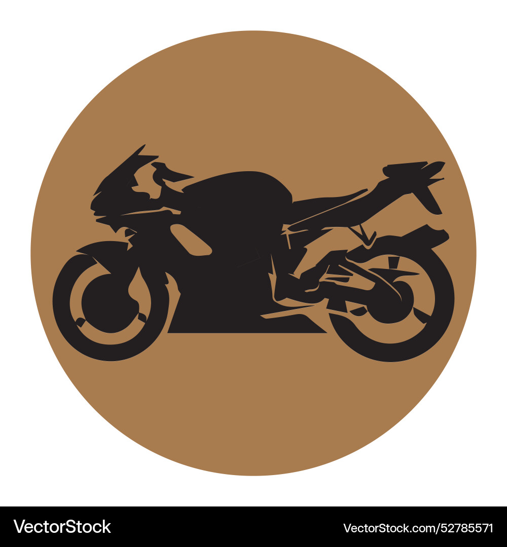 Motorbike icon symbol Royalty Free Vector Image