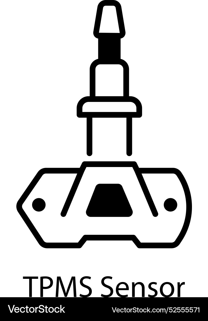 Tpms Sensor Royalty Free Vector Image Vectorstock