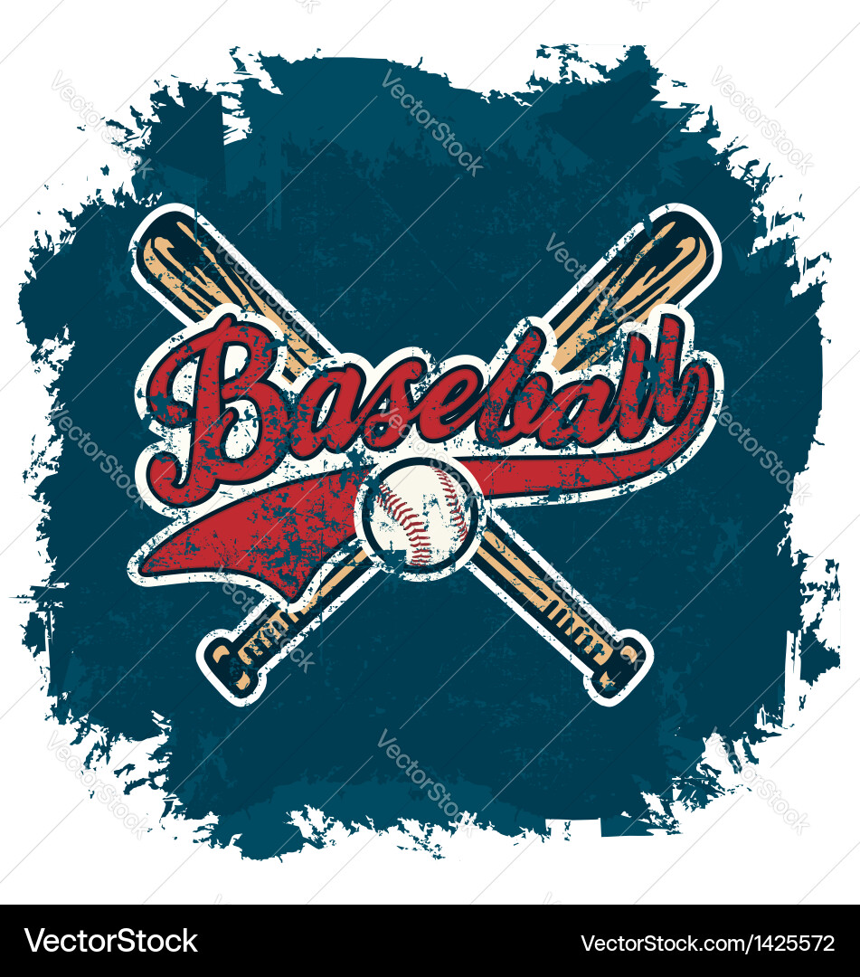 Baseball crack Royalty Free Vector Image - VectorStock