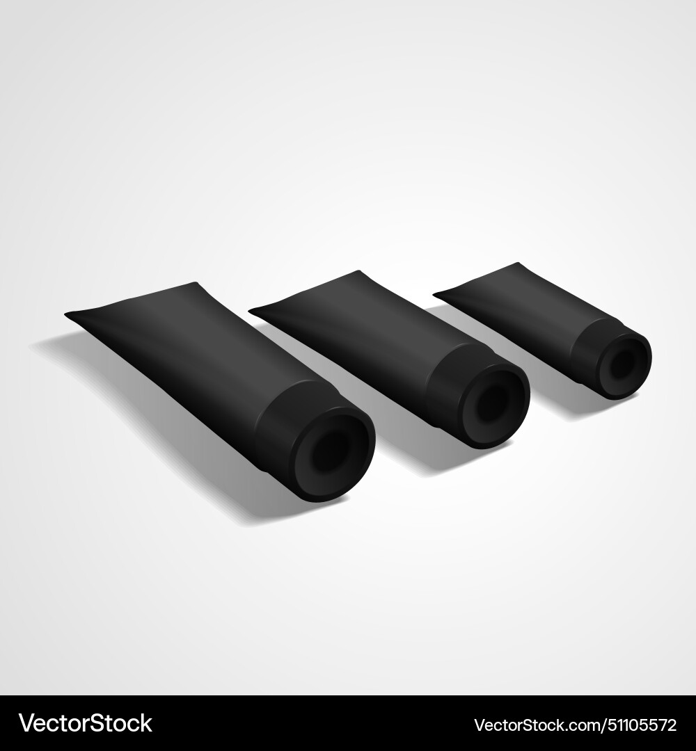 Blank tubes set Royalty Free Vector Image - VectorStock