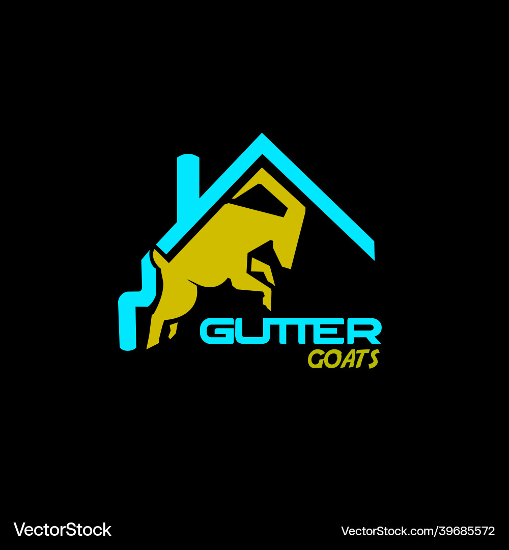 Gutter goats logo Royalty Free Vector Image - VectorStock