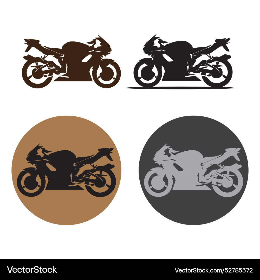 Motorbike icon symbol Royalty Free Vector Image