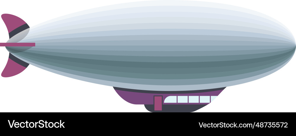 Retro dirigible vintage airship or plane Vector Image