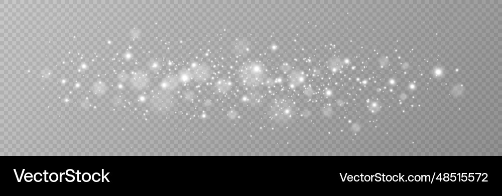 Silver Stardust Sparkle Magic Royalty Free Vector Image
