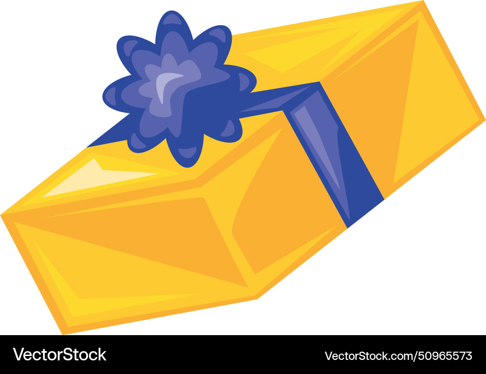 Birthday party gift box Royalty Free Vector Image