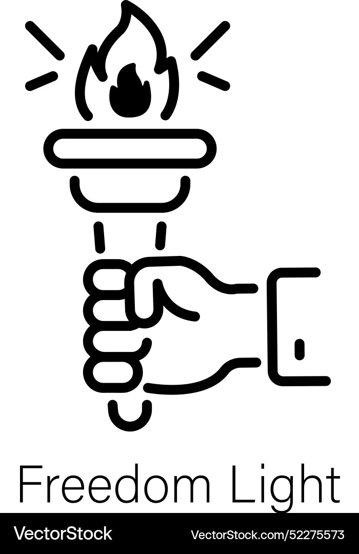 Freedom light Royalty Free Vector Image - VectorStock