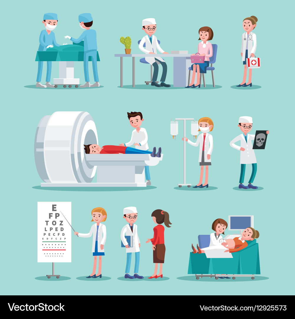 Medical Treatment Icons Royalty Free Vector Image
