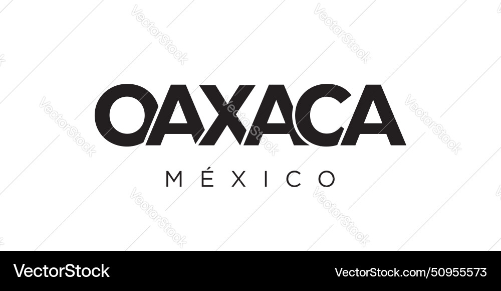 Oaxaca in the mexico emblem design features Vector Image