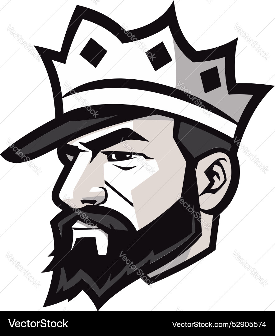 Majestic monarch monochrome art celebrating Vector Image