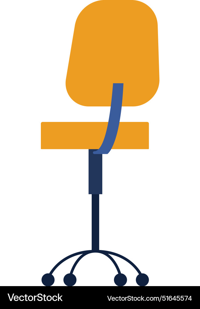 Modern office chair design isolated white Vector Image