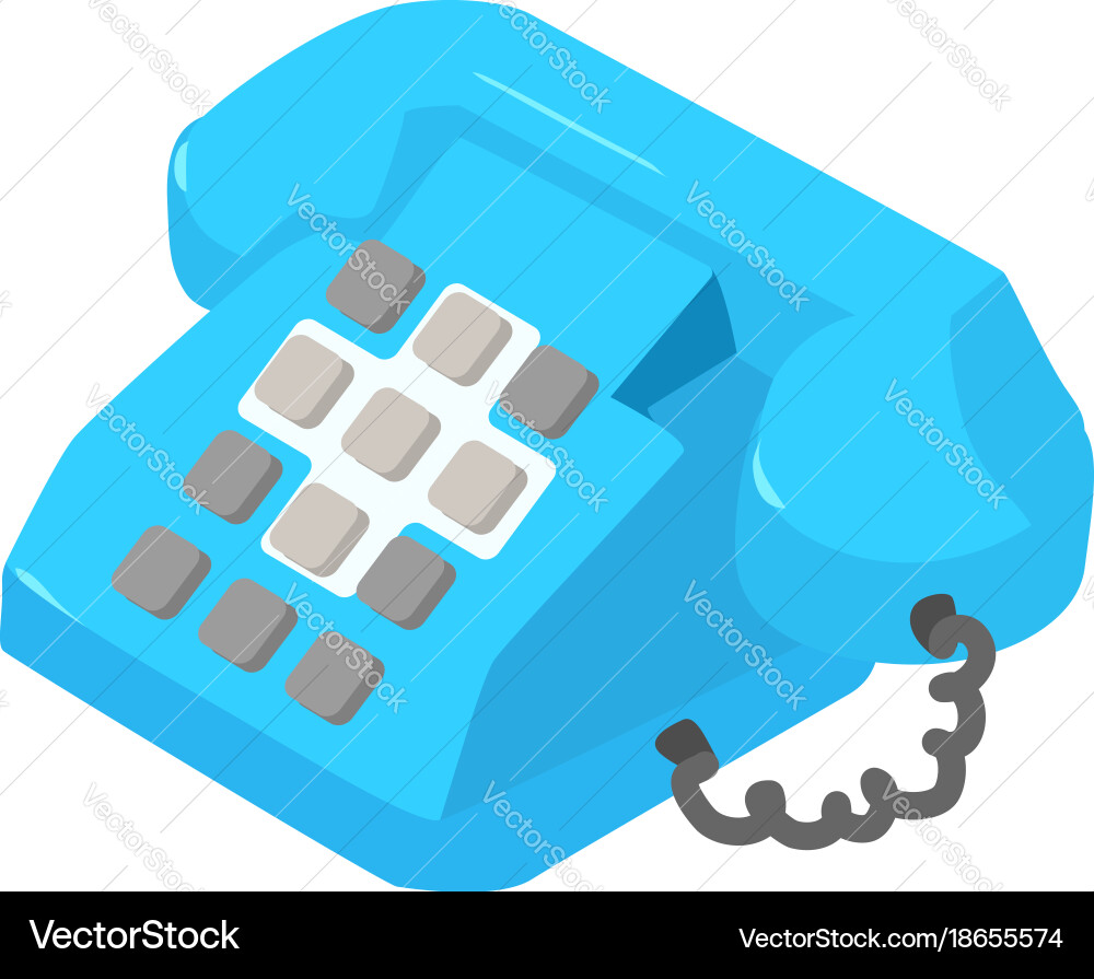 Phone icon isometric style Royalty Free Vector Image