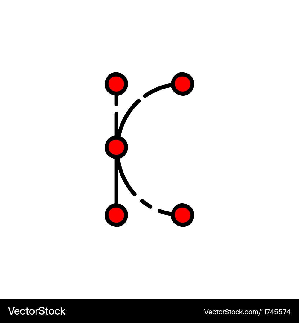 Polygraphy flat icon Royalty Free Vector Image