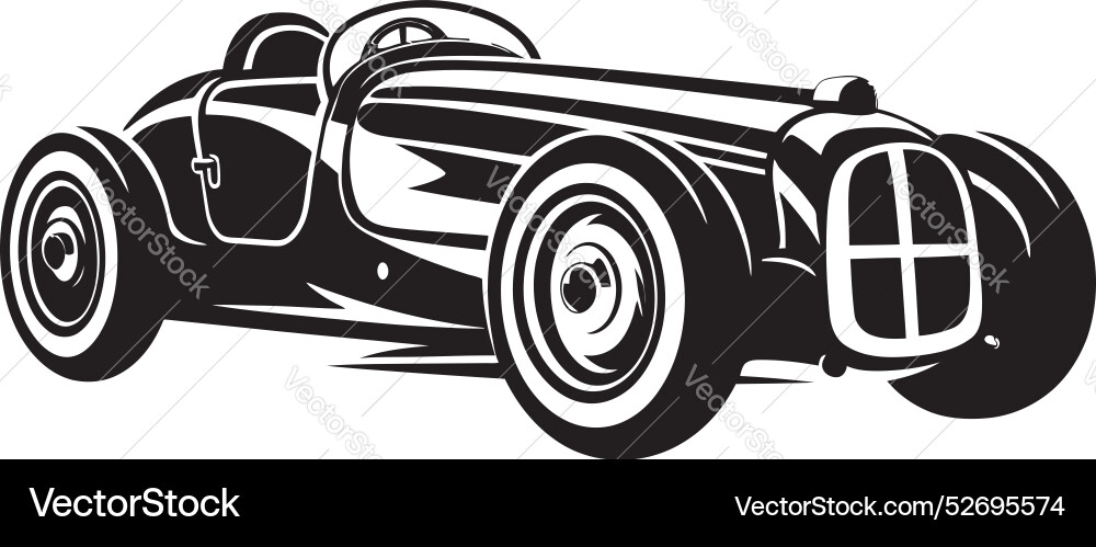 Speedstar spectacle formula one emblem Royalty Free Vector