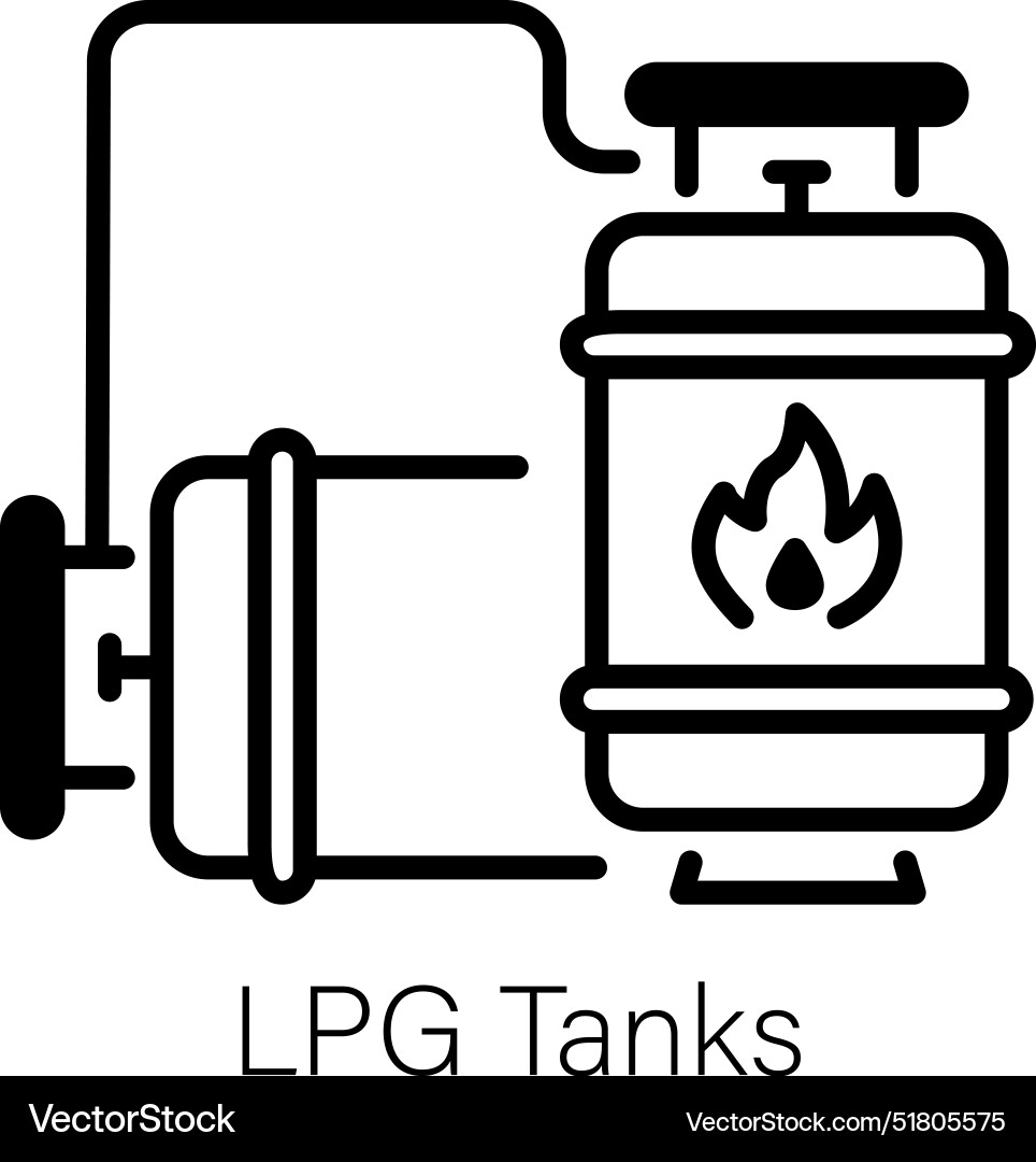 Lpg tanks Royalty Free Vector Image - VectorStock