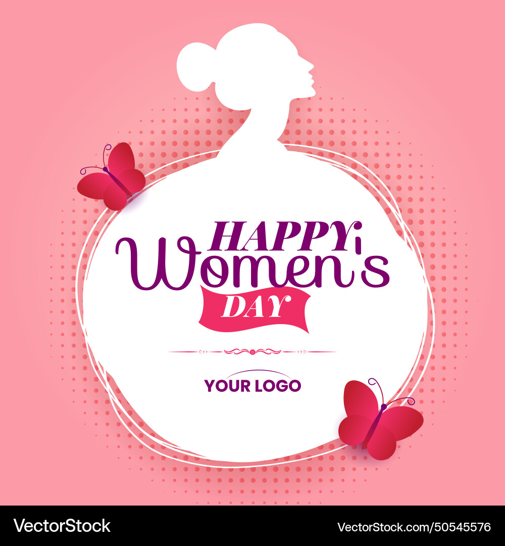 International Womens Day 8th March Celebration Vector Image