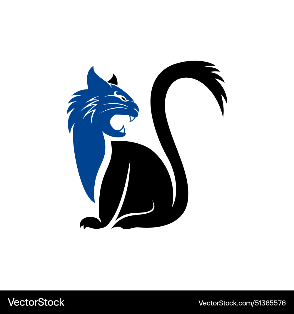 Wildcat logo design Royalty Free Vector Image - VectorStock