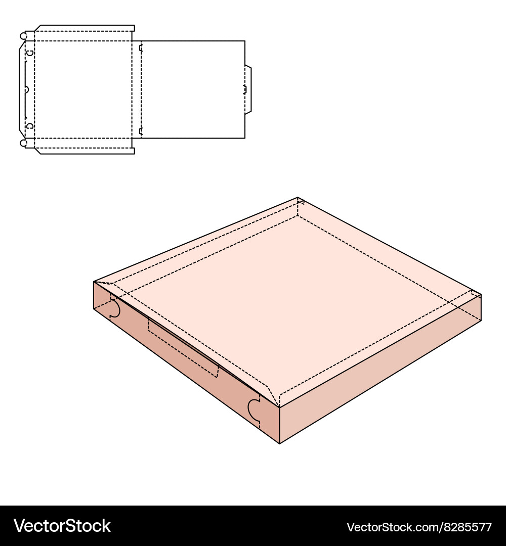 Delivery folding package Royalty Free Vector Image