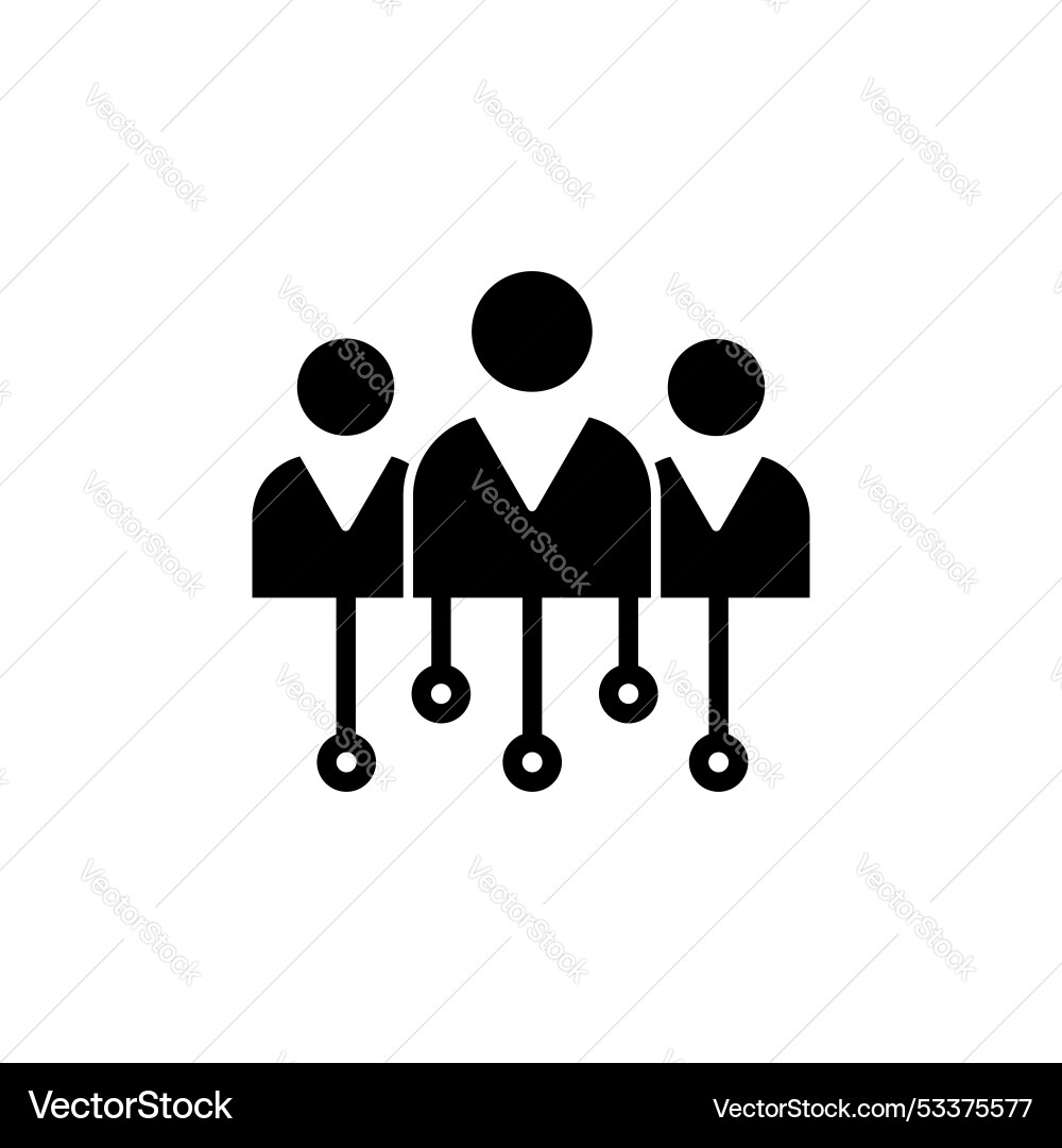 Hr strategy icon set employment hriring Royalty Free Vector