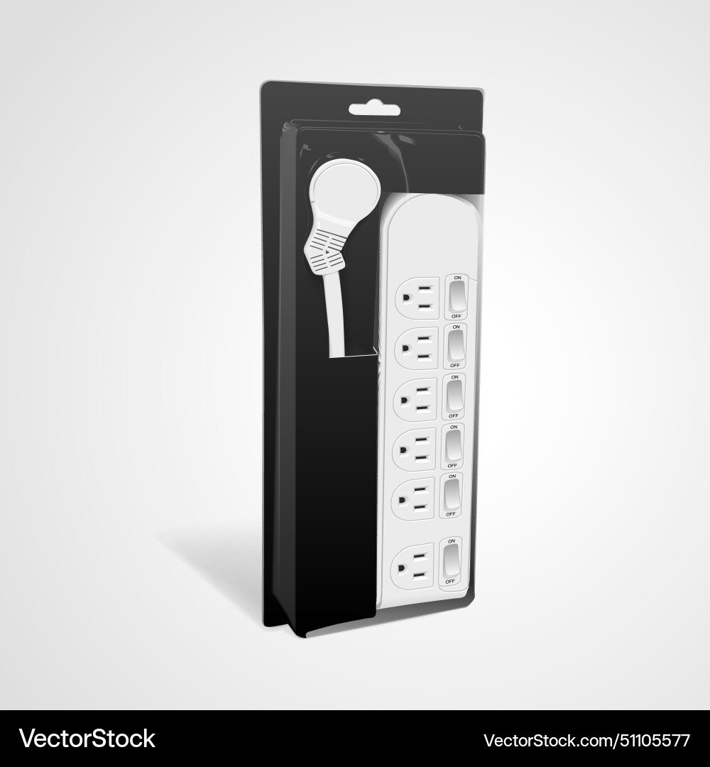 Multi-socket adapter Royalty Free Vector Image