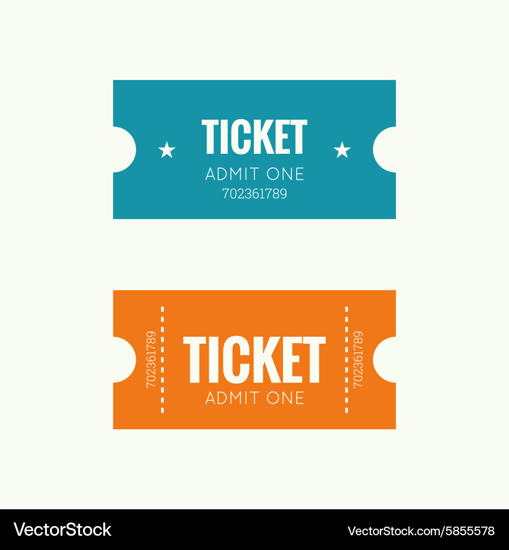 Entry ticke Royalty Free Vector Image - VectorStock