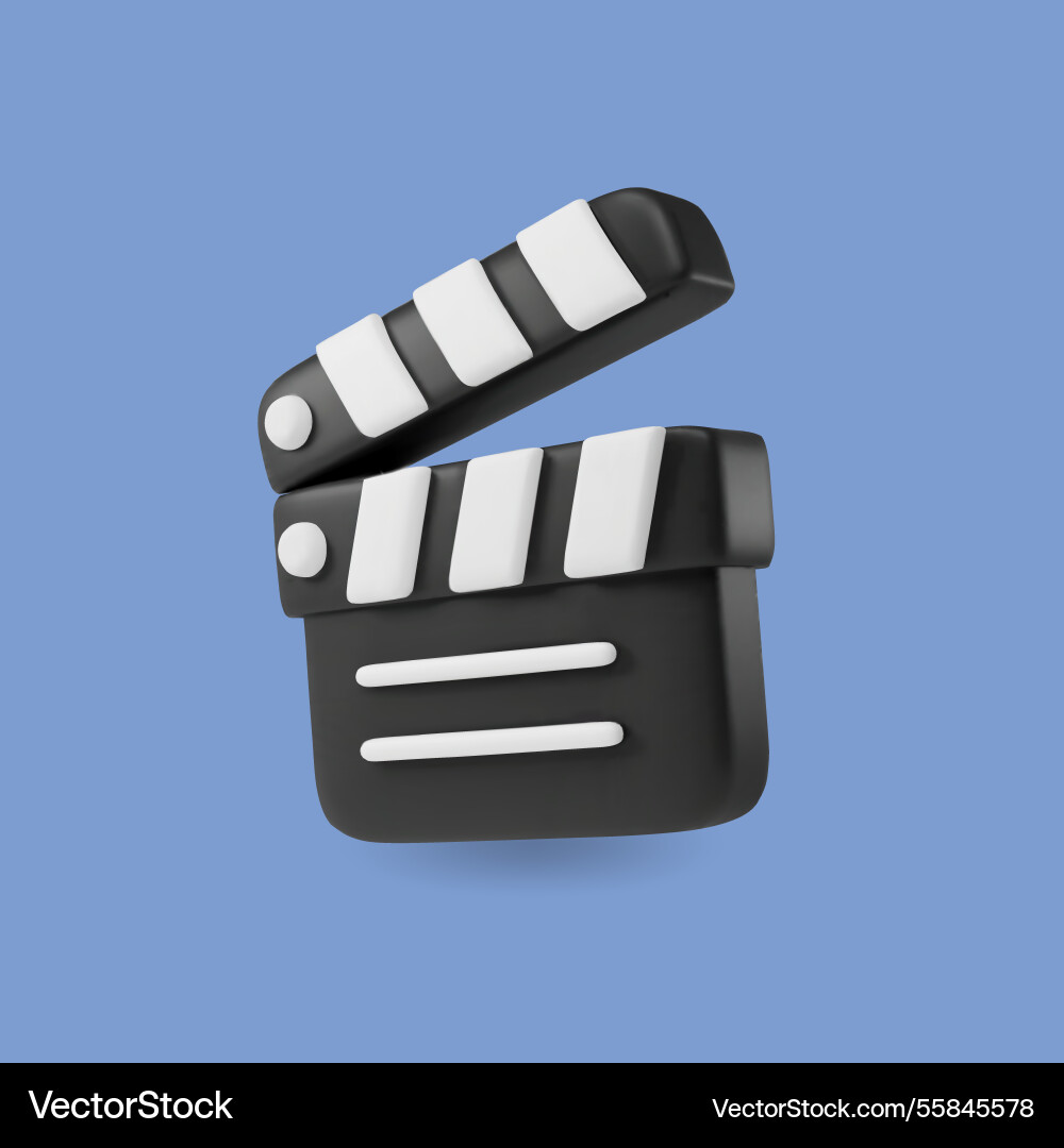 Filmmaker clapboard icon Royalty Free Vector Image