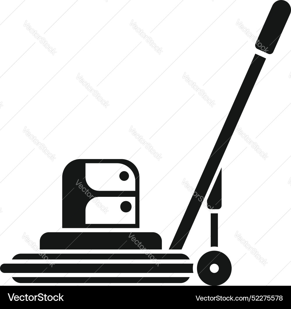 Floor sanding machine being used for wood Vector Image