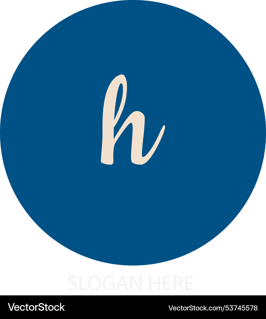 H logo Royalty Free Vector Image - VectorStock