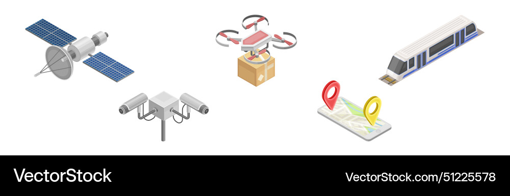 Smart city and future cityscape infrastructure Vector Image