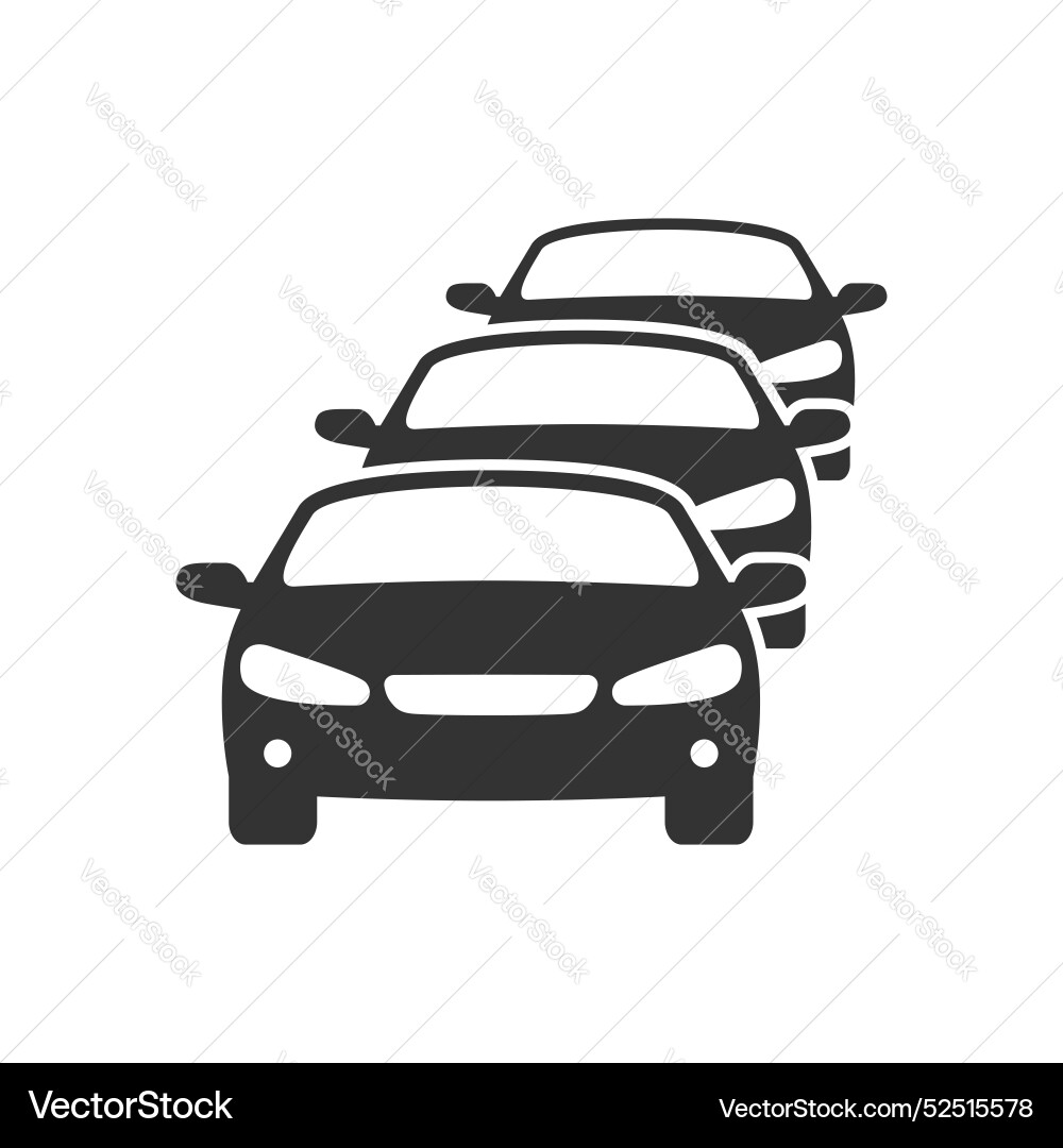 Traffic jam Royalty Free Vector Image - VectorStock