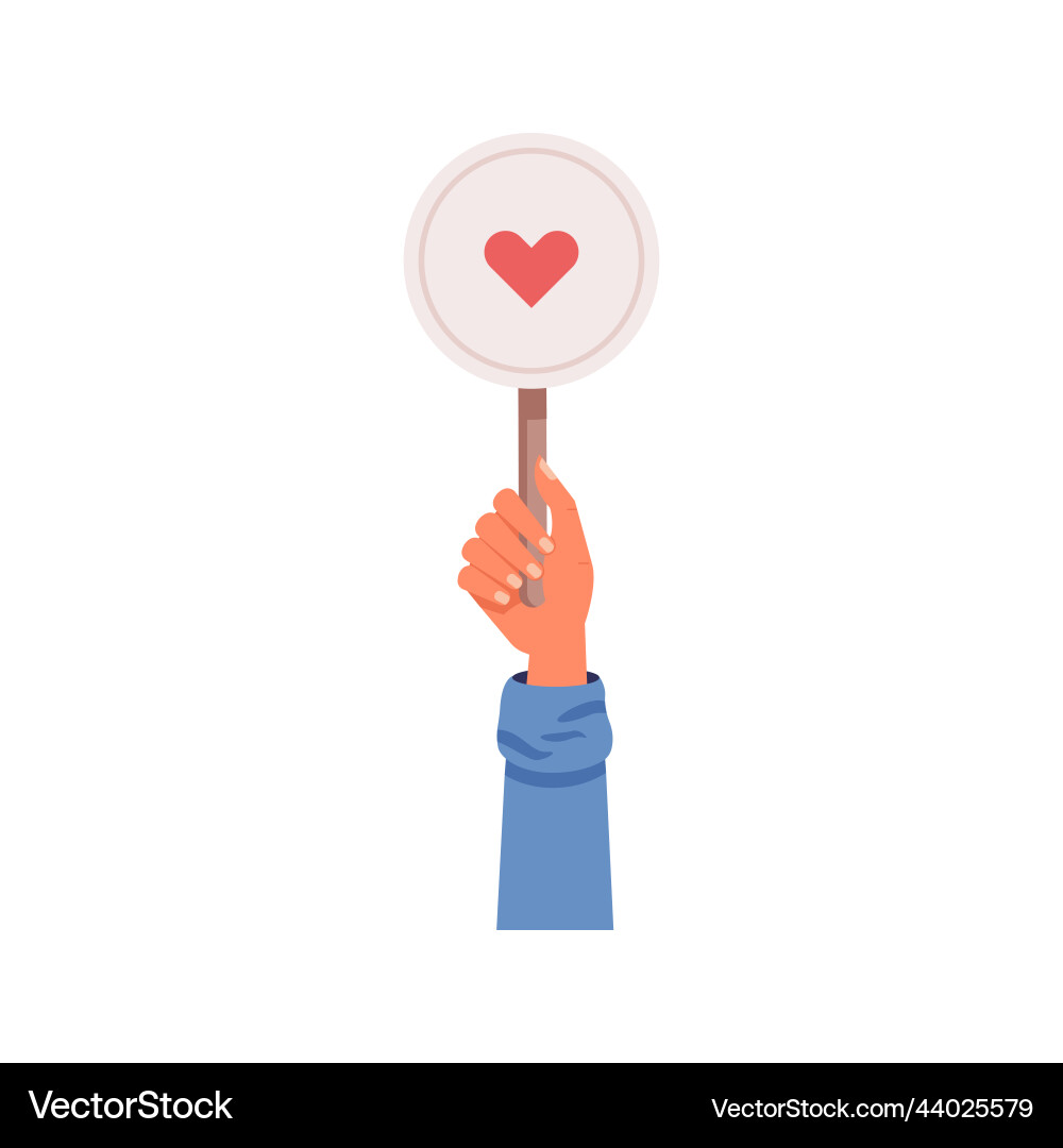 Hands with sign voting and giving points Vector Image