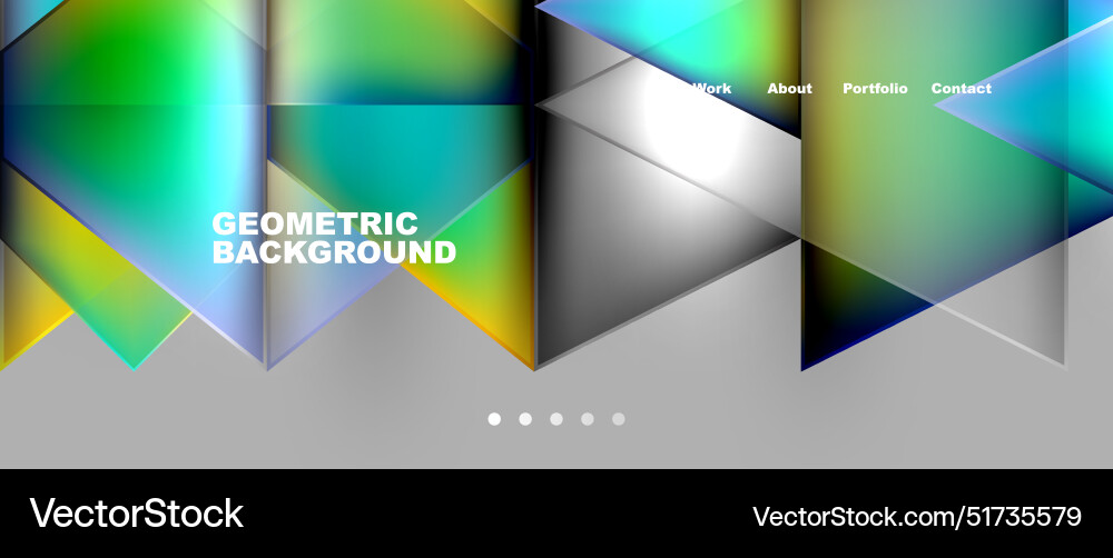 Metal triangles with colorful bright Royalty Free Vector