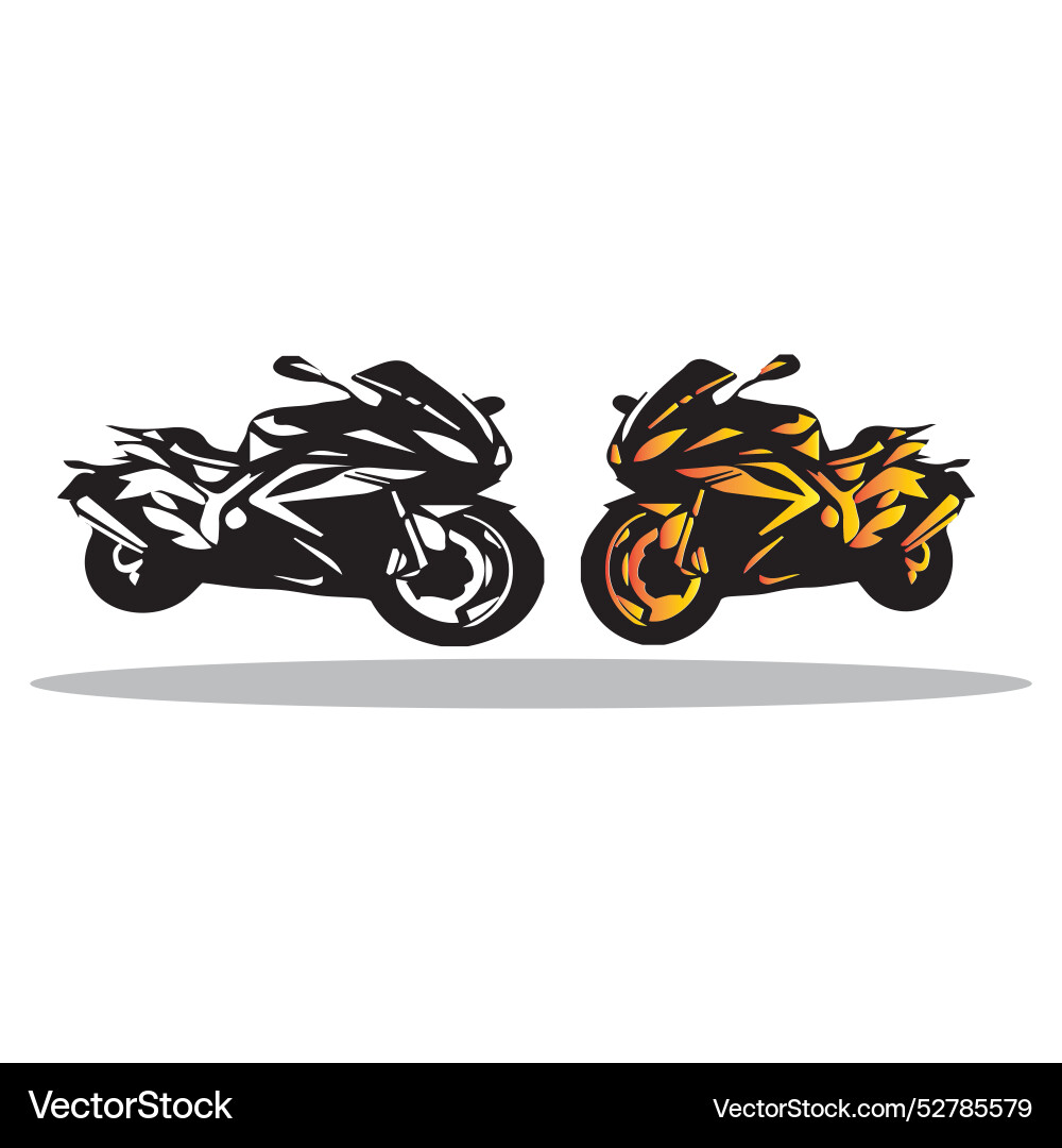 Motorbike icon symbol Royalty Free Vector Image