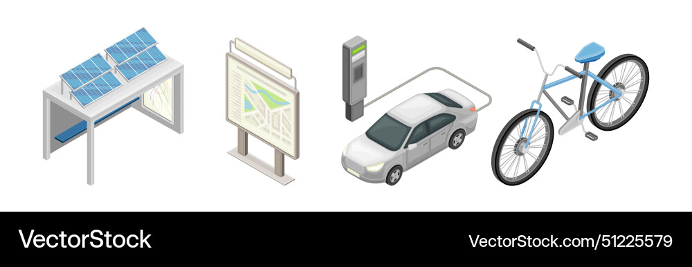 Smart city and future cityscape infrastructure Vector Image