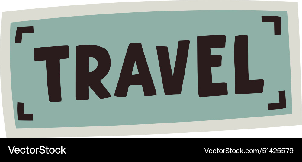 Travel board badge Royalty Free Vector Image - VectorStock