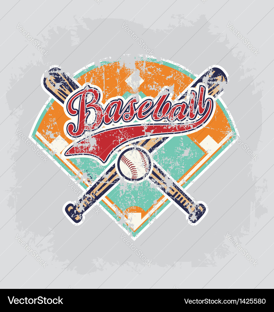 Baseball field Royalty Free Vector Image - VectorStock