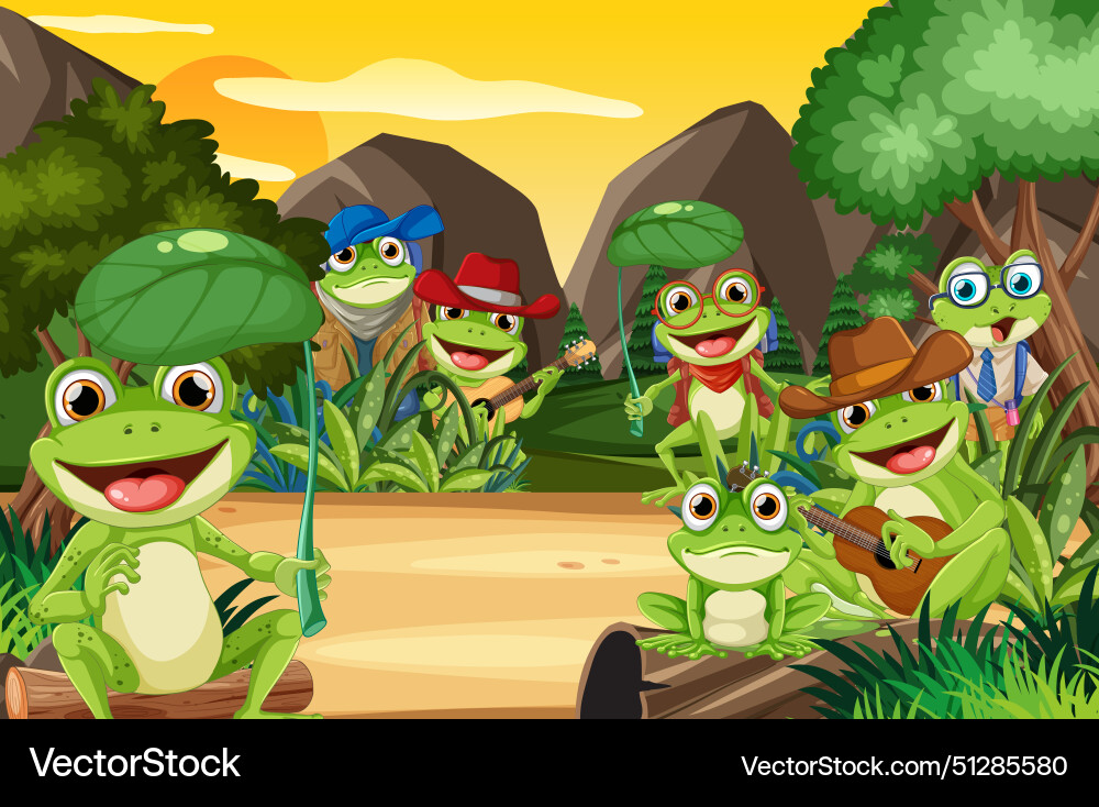 Rs ms frog02 Royalty Free Vector Image - VectorStock
